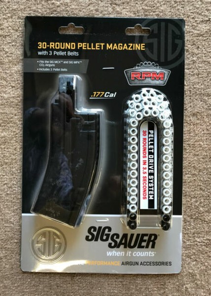 Sig Sauer Magazine Fits MCX / MPX Rifle 30 Shots With 3 Belts .177 for ...
