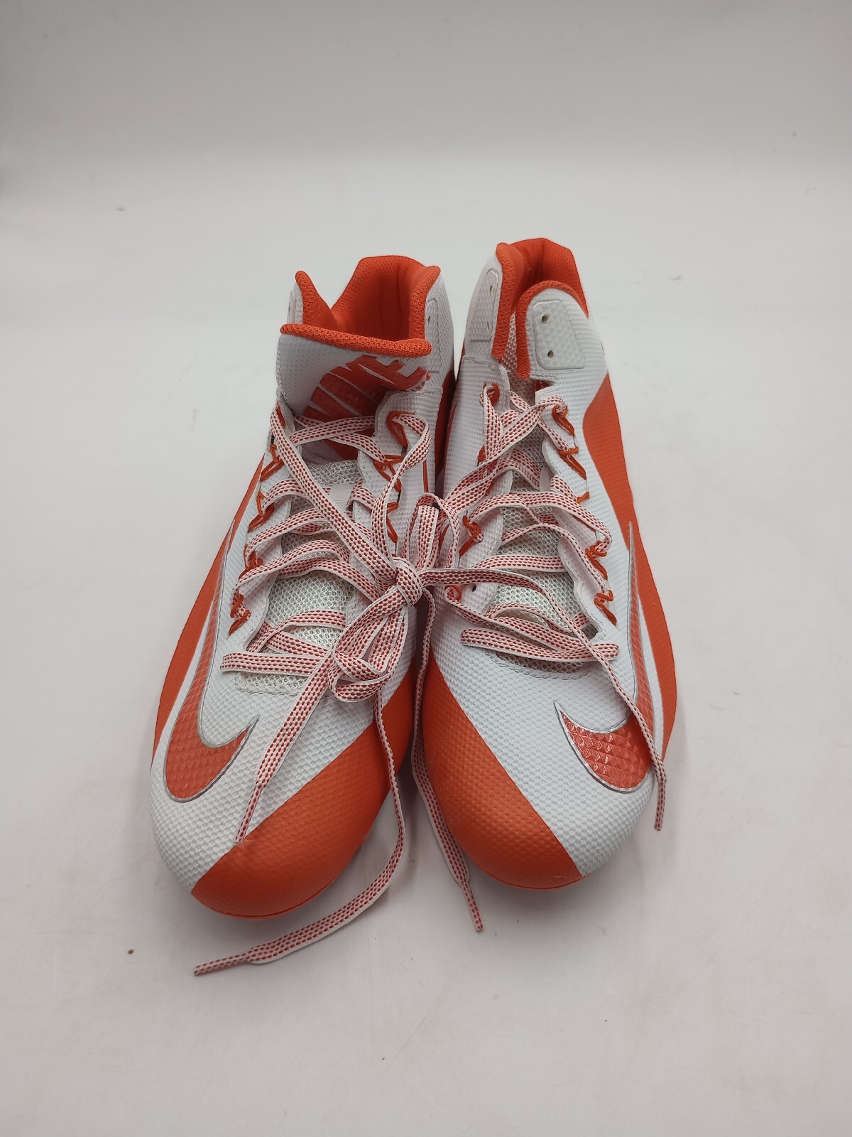 Nike Alpha Skin Football Cleats Orange/White Mens Sz 16 Excellent W/O ...