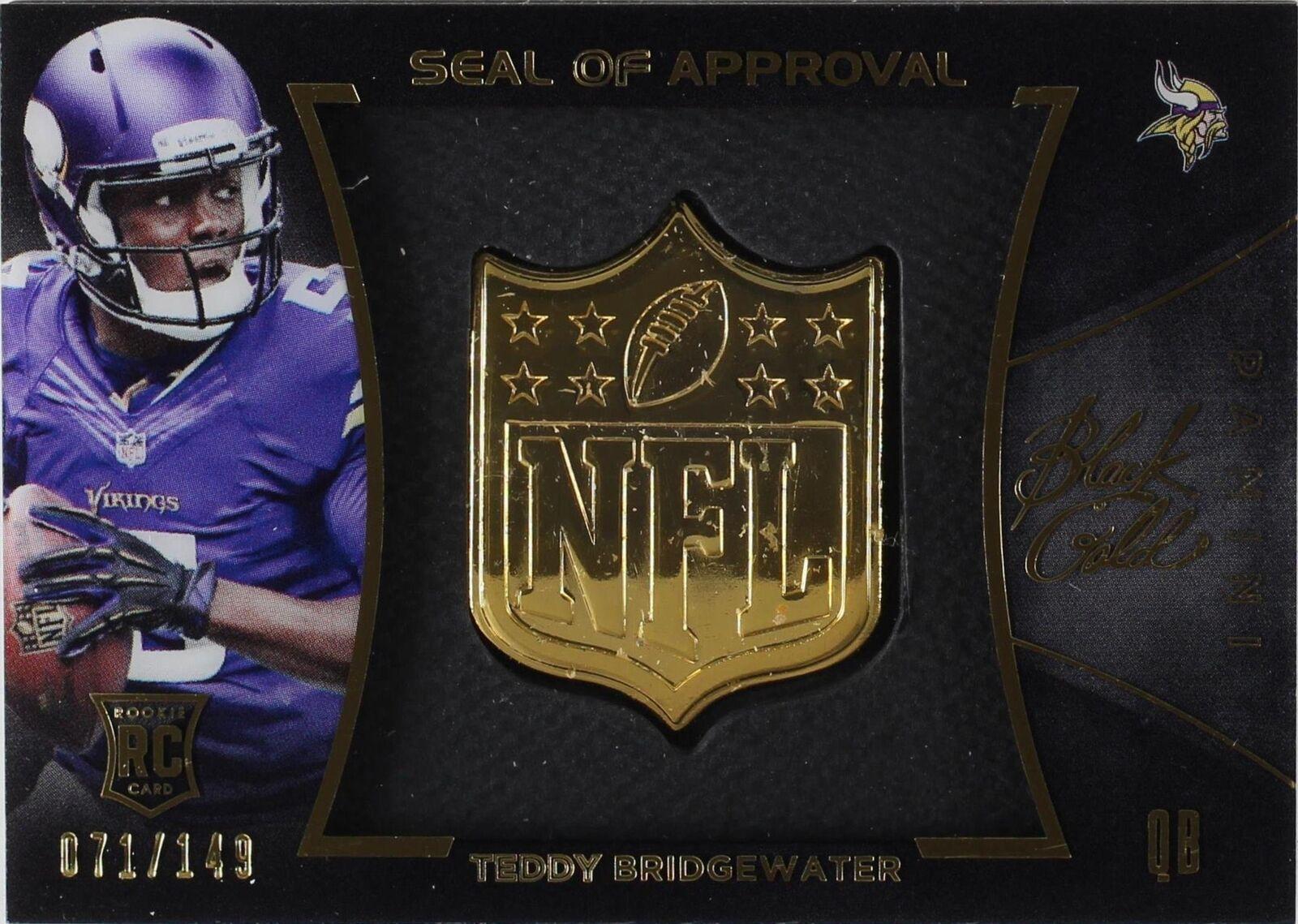 2014 Panini Black Gold - Nfl Seal of Approval Teddy Bridgewater #SOA-75 ...