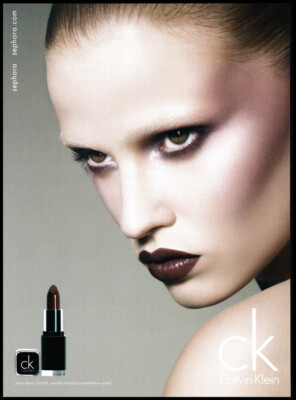 Calvin Klein 1-page print ad 2008 Lara Stone Sephora | eBay