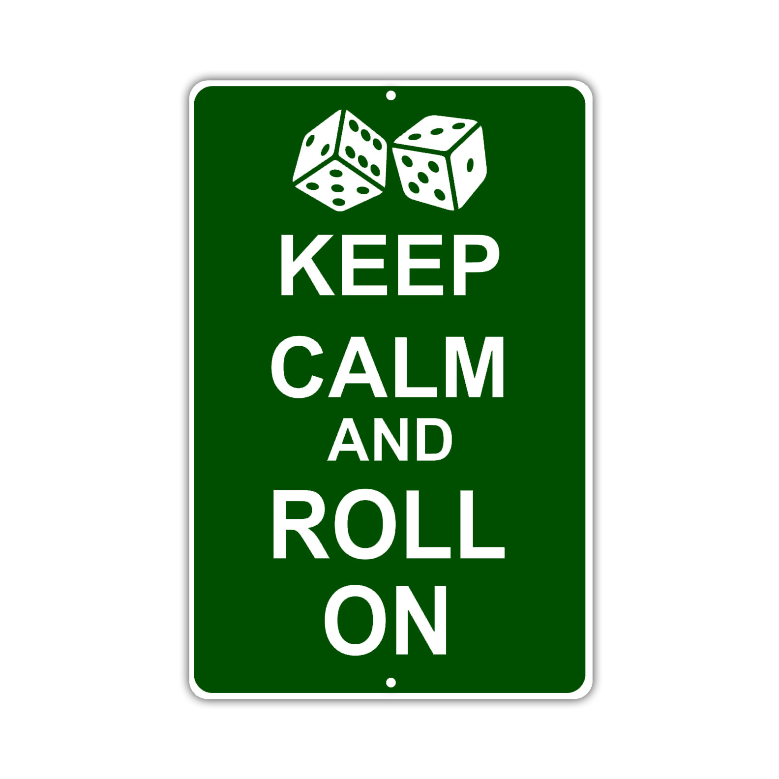 Keep Calm And Roll On Wall Art Decor Novelty Notice Aluminum Metal Sign ...