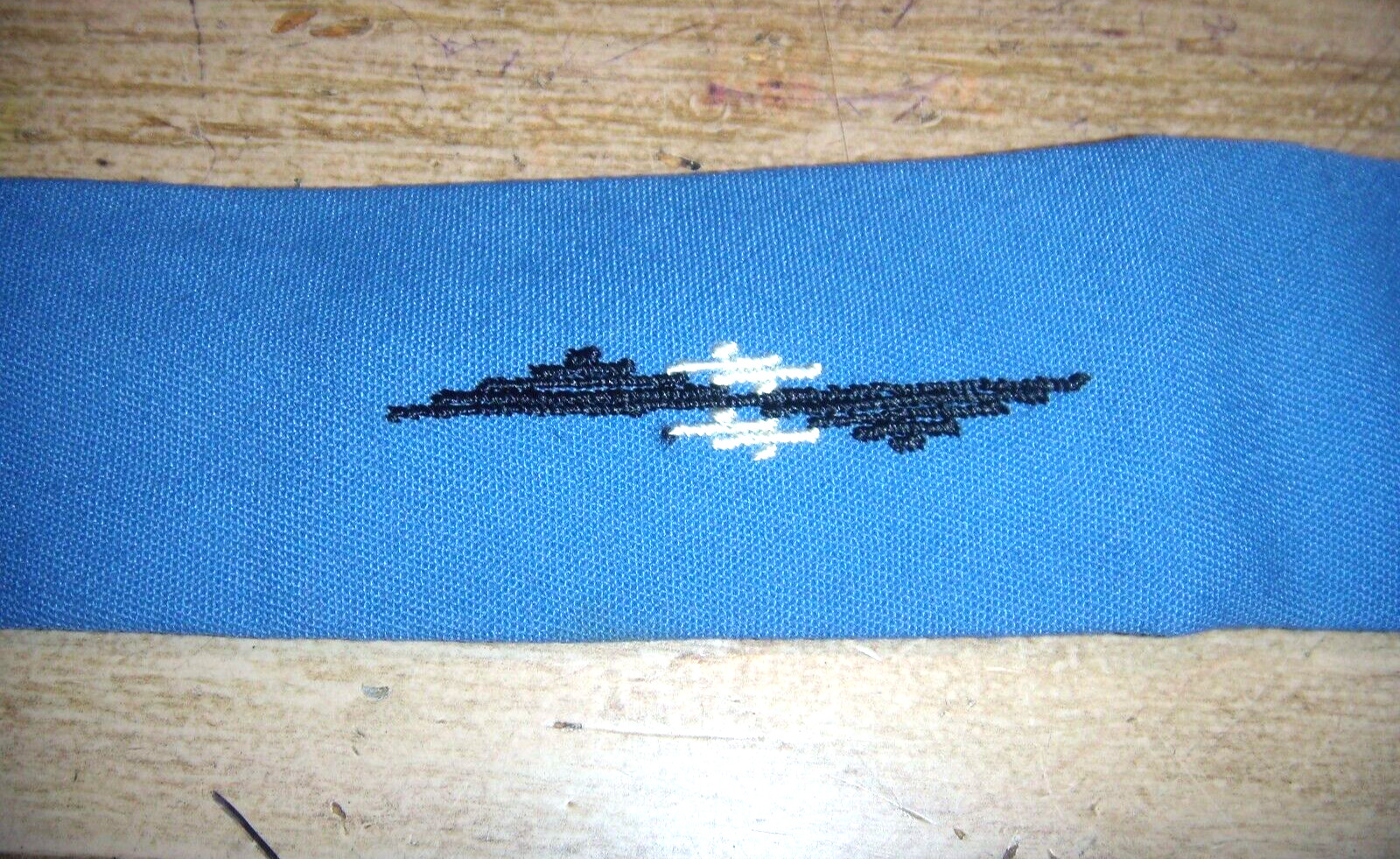 1940s LORD FURNIVAL BLUE WITH BLK DESIGN MENS TIE 54 … - Gem