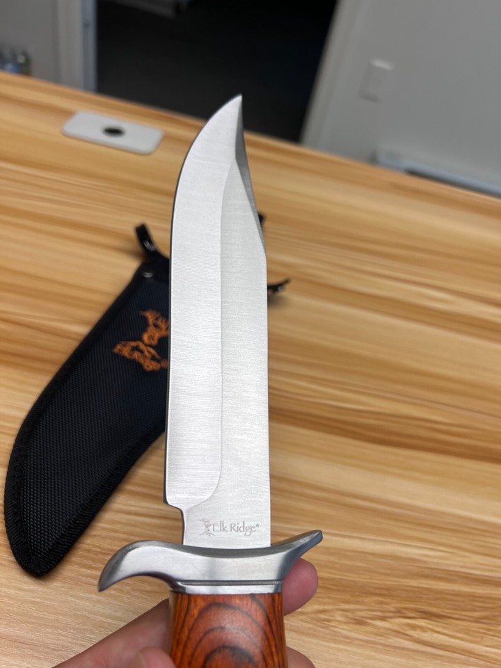 12" ELK RIDGE SURVIVOR TACTICAL HUNTING SURVIVAL KNIFE w/ SHEATH Full ...