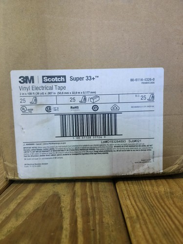 3M Scotch Super 33+ Premium Grade All-Weather Vinyl Electrical Tape ...