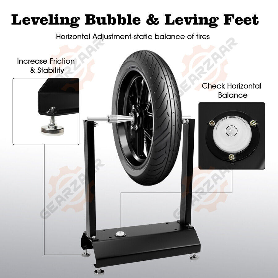 Motorcycle Tyre Balancer Motor Bike Rim Tire Balancing Spin Static ...