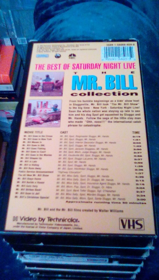 The Mr. Bill Collection - Best of Saturday Night Live VHS Sluggo Spot ...