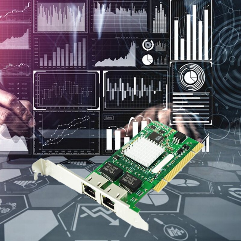 8492MT PCI Gigabit Dual Electrical Server Nic 82546EB/GB Chip ...