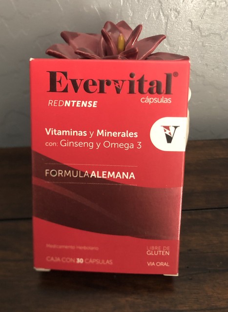 Evervital Redntense Vitaminas Y Minerales Con Ginseng Omega 90 Caps 12/ ...