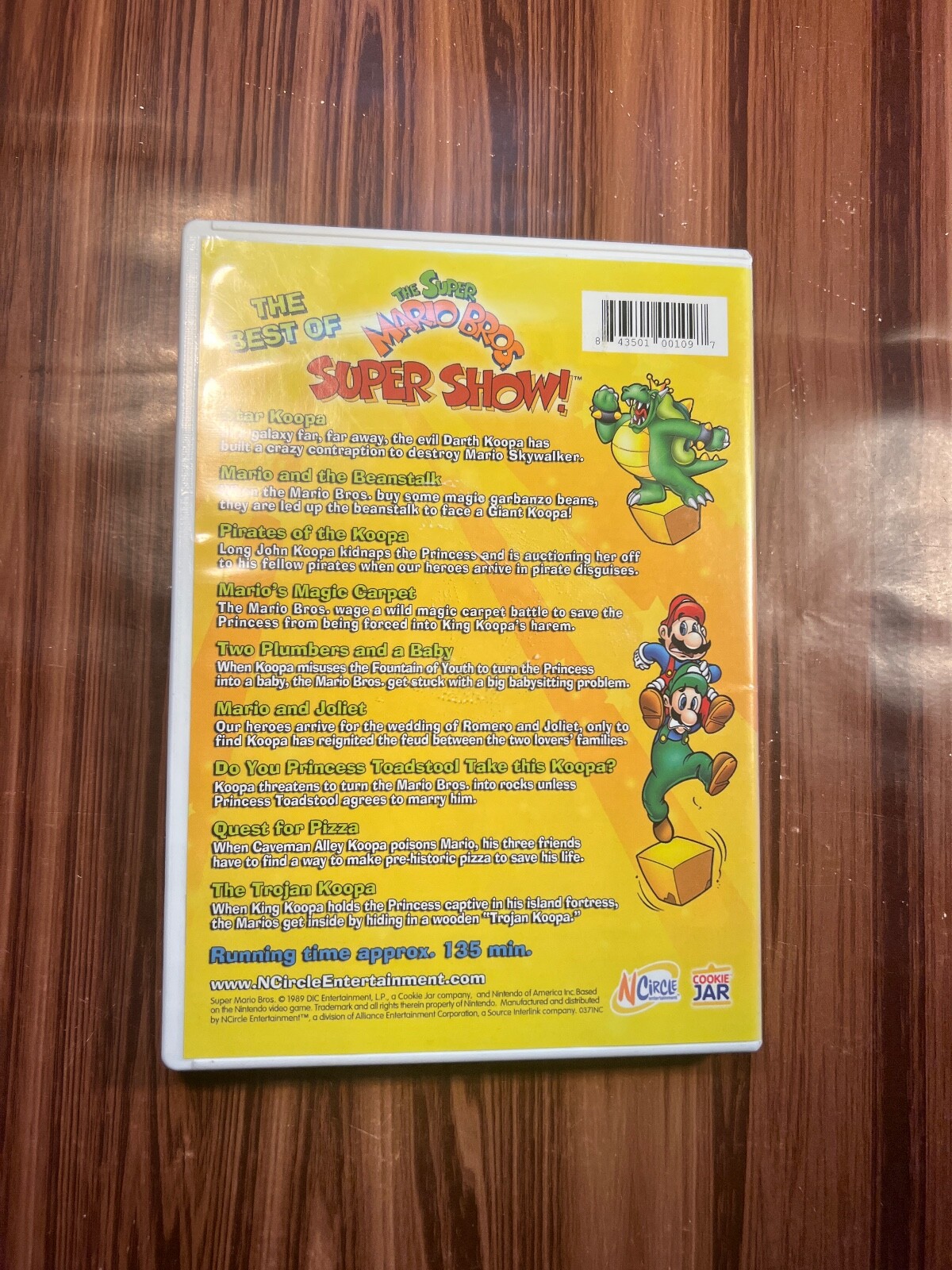 The Best Of The Super Mario Bros Super Show! DVD 1989 Cartoon NCircle ...