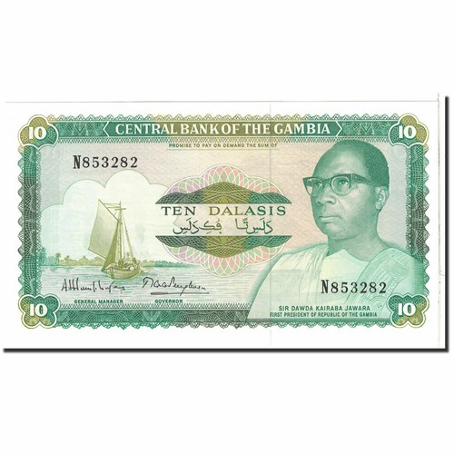 [#120153] Banknote, The Gambia, 10 Dalasis, 1972, Undated, KM:6c, UNC ...