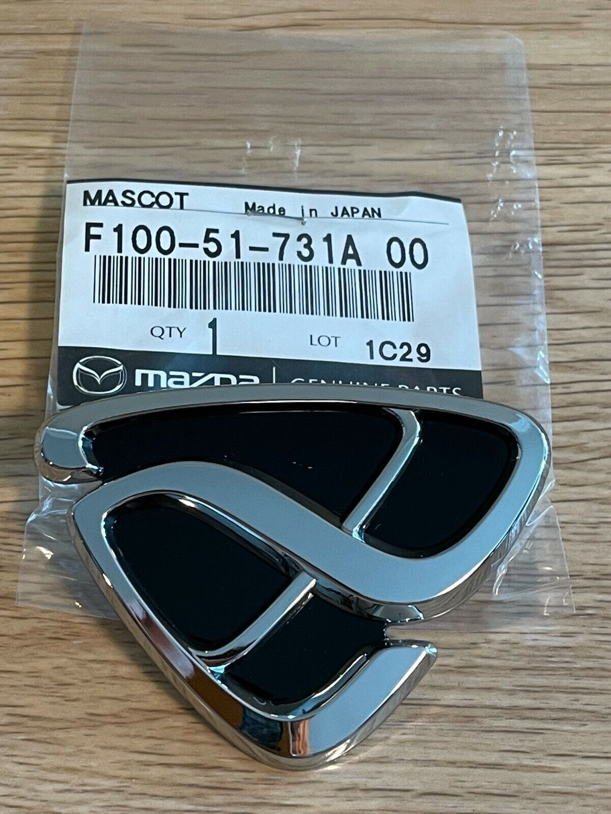 Mazda Genuine RX-7 FD3S Efini Black Emblem Badge Front Rear Pair Set ...