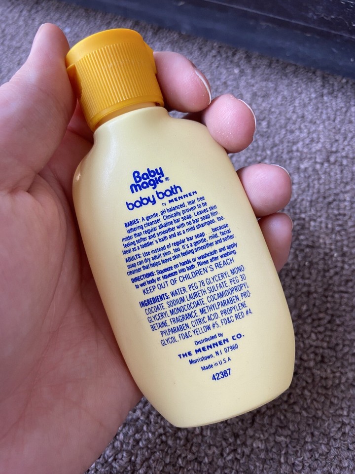 Two Vintage Baby Magic by Mennen Products Powder Bath Cleanser Display Prop | eBay