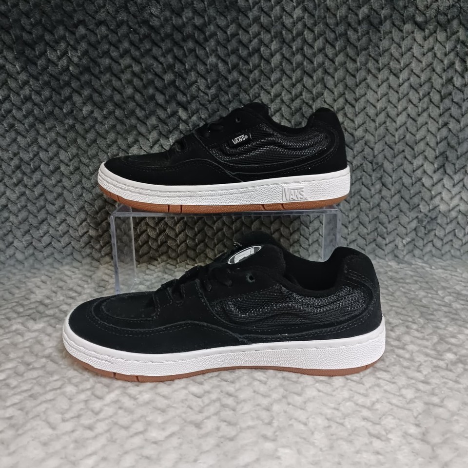 Vans Speed Ls Black True White Suede Mesh Skate Shoes Size Men's 5 ...