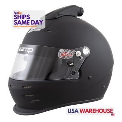 Zamp ZAMH76903FXXL Snell SA2020 2X-Large Flat Black Helmet Performance ...