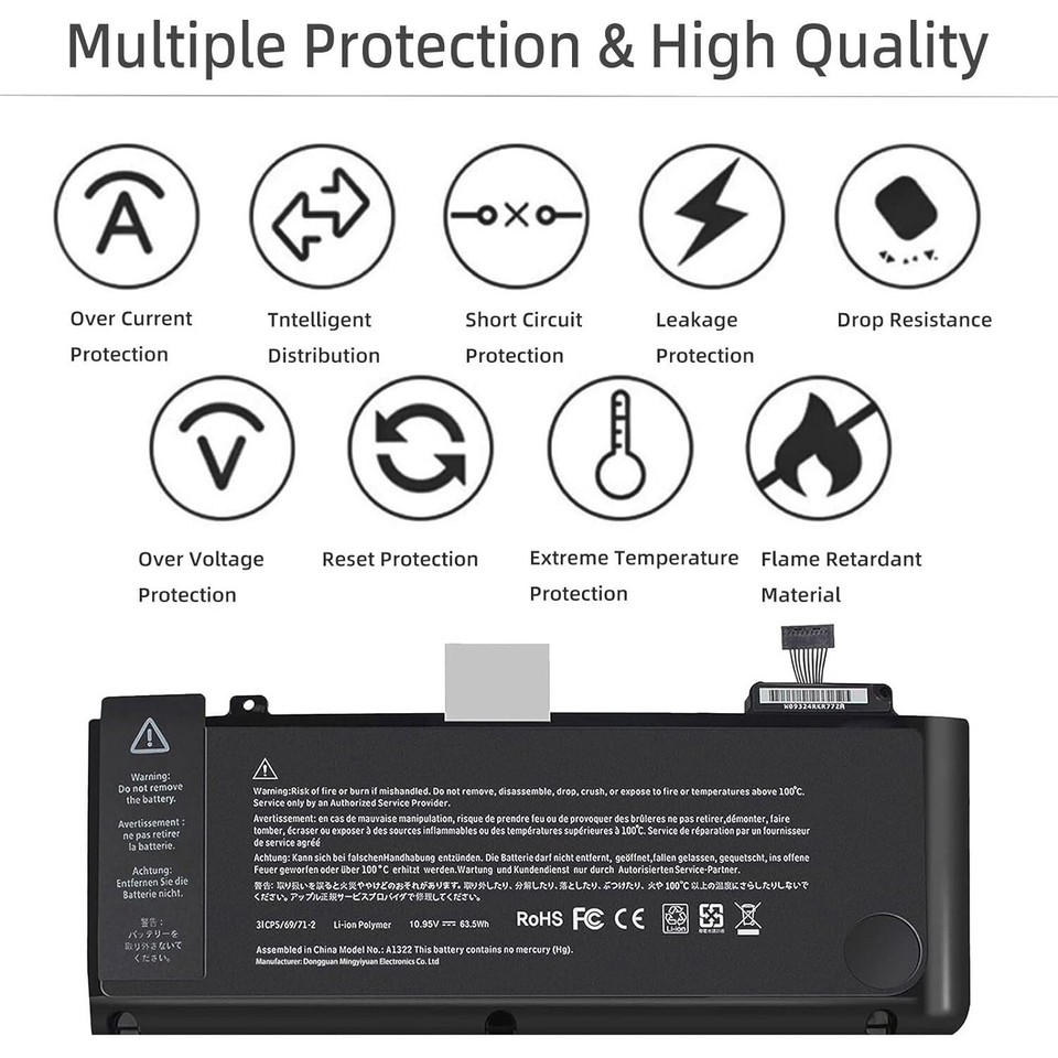 New A1322 Battery For Apple MacBook Pro 13"A1278 Mid 2009 2010 2011 ...
