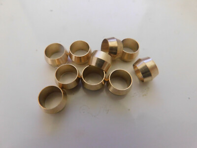 Pack of 10 8mm Barrel Type Brass Olives | eBay UK