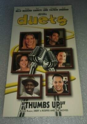 Duets VHS Paul Giamatti Huey Lewis Gwyneth Paltrow Maria Bello Play ...