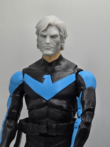 3d Print NIGHTWING ANIMATED Head 1:10 7" MARVEL LEGENDS MCFARLANE DC ...