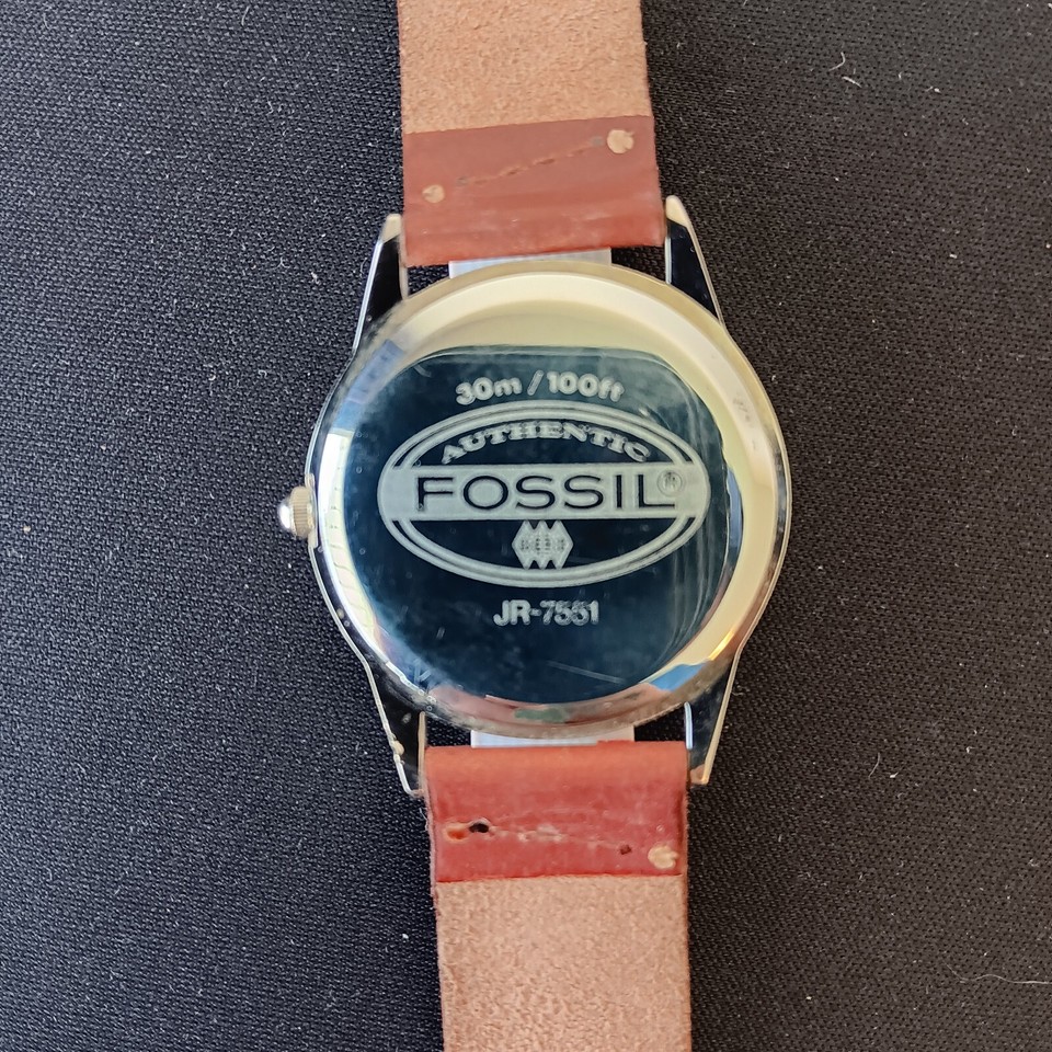 Vintage 90s Fossil JR-7551 30M World Globe Watch | eBay