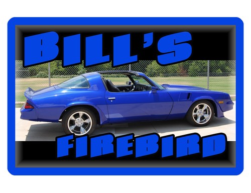 PERSONALIZED YOUR AUTOMOBILE PHOTO SIGN DURABLE ALUMINUM FULL COLOR CAR ...