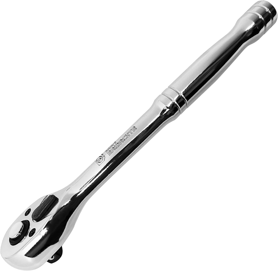 3/8-Inch Drive Ratchet, Quick-Release Reversible Ratchet Wrench, 72 ...