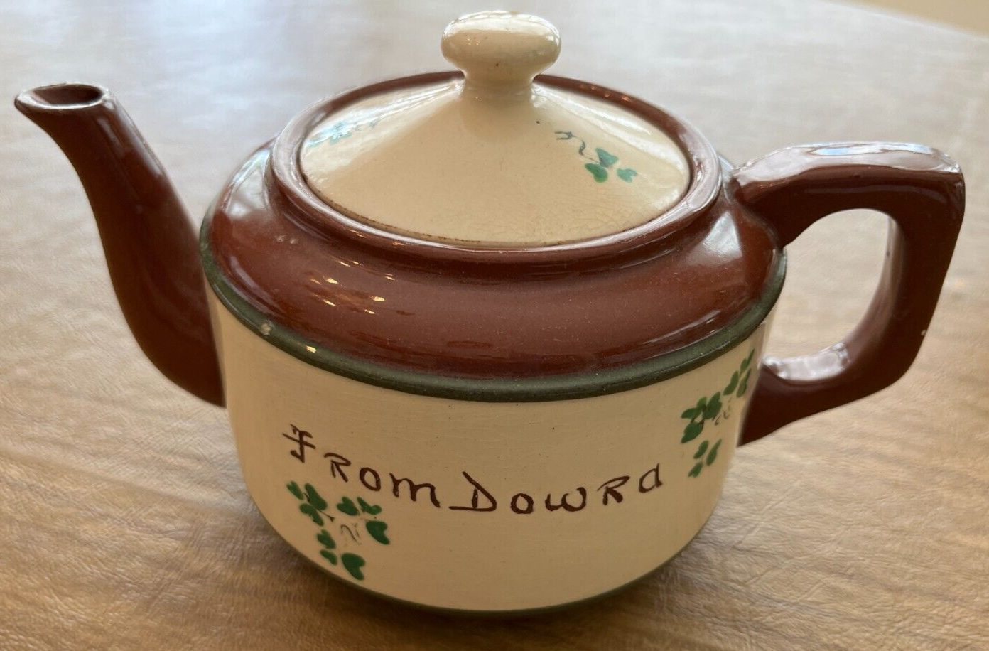 Vintage Irish Carrig Ware Ceramic Souvenir Teapot "from Dowrd" | eBay