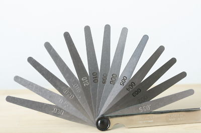 Hunter Germany thickness feeler gauge imperial 0.002" - 0.035" 13 ...