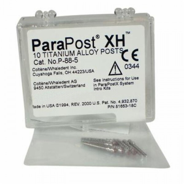 Coltene Whaledent P88-5 ParaPost XH Titanium Alloy Posts .050" Red 10 ...