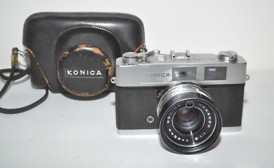 Konica Auto S2 Rangefinder Film Camera - Lever Shutter Tested with Case ...