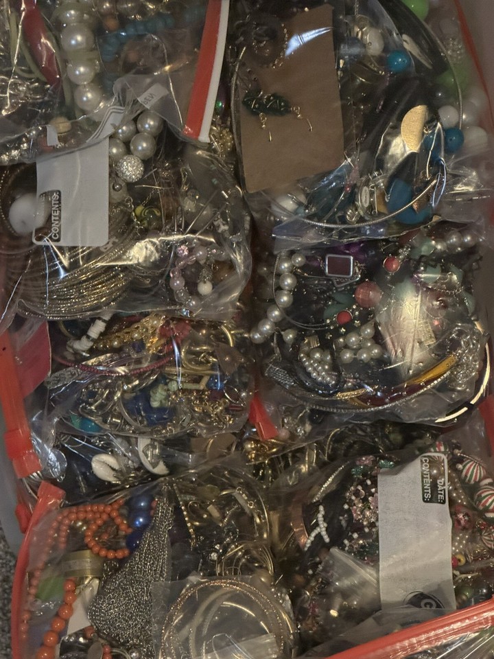 1 Pound Lb Bag Jewelry Vintage Modern Lot Craft Junk Some Wearable | eBay