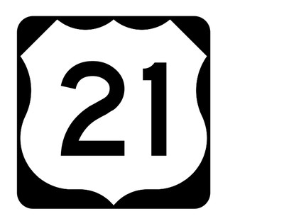 US Route 21 Sticker R1889 Highway Sign Road Sign | eBay