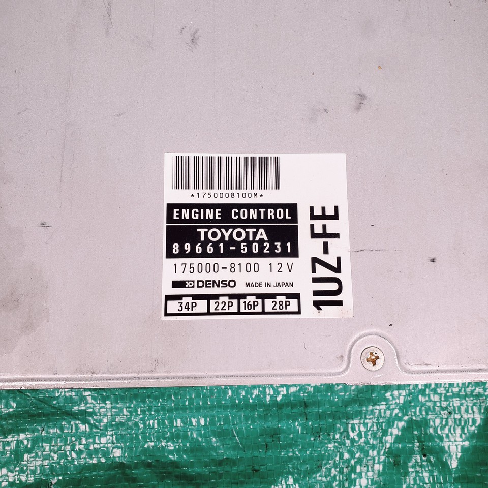 95 Lexus LS400 ECU 89661-50231 ECM PCM Engine Control Module Computer ...