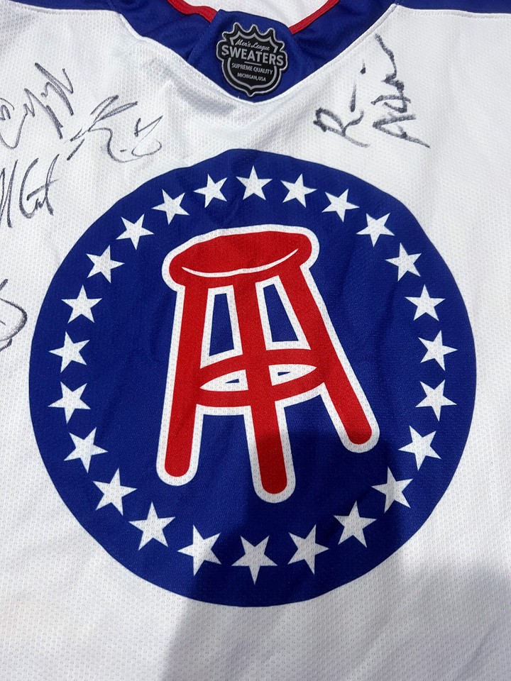 SPITTIN CHICLETS Barstool Sports SIGNED Auto Pink Whitney JERSEY COA ...
