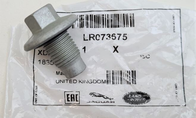 OEM+Land+Rover+Discovery+Sport+L550+Engine+Oil+Drain+Plug+LR073675 ...