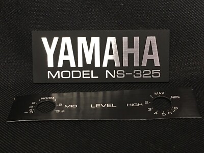 Yamaha NS-325 Speaker Badge Set, Level Control & Baffle ID Badge | eBay