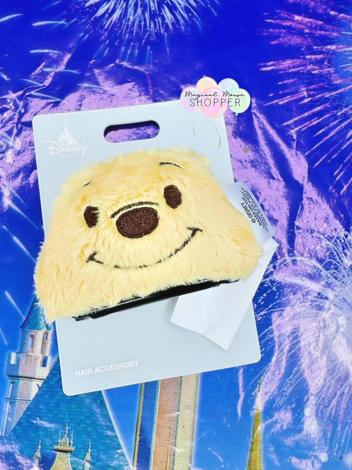 Disney Parks 2024 Pooh Claw Clip Winnie The Pooh New | eBay