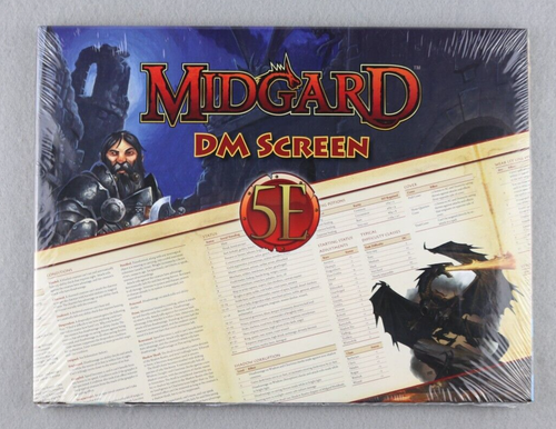 Kobold Press 5E D&D 5th Ed Midgard GM DM Screen NEW SEALED Character ...
