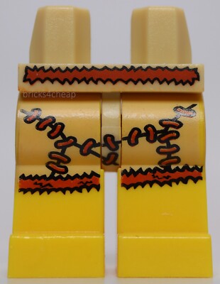Lego Tan Hips and Yellow Legs with Tan Animal Skin Skirt Cave Woman ...