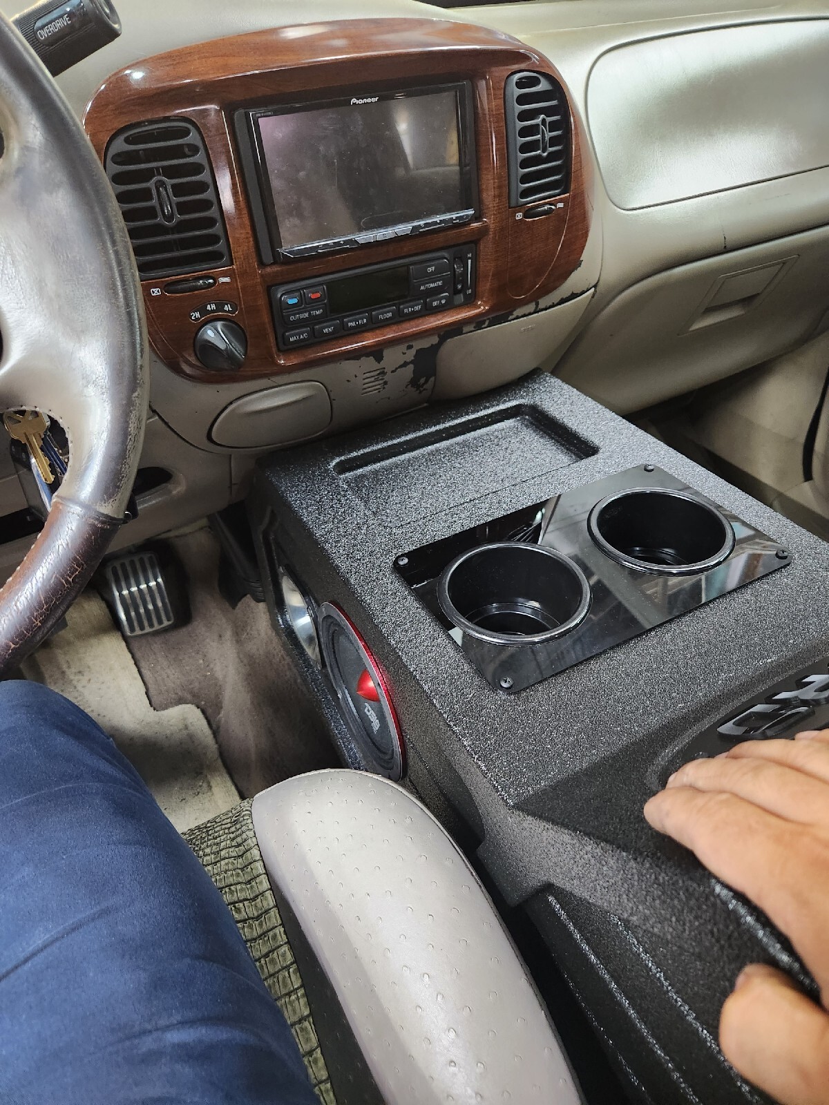 Custom Ford F-150 1997-2003 Center Console Subwoofer Enclosure | 10 ...