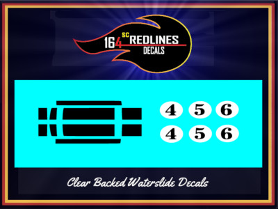 1/64 Redline 'Spoilers' Black Replica Decal SCR-0331 | eBay
