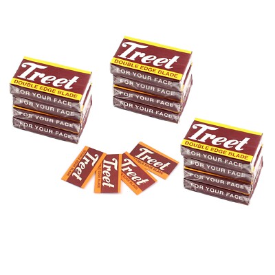 200 Treet Carbon Steel Double Edge DE Razor Blades For Smooth Shave | eBay