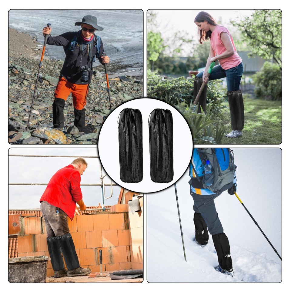 2 Pcs Adjustable Lawn Care Leg Protectors Waterproof Leg Guards Hiking ...
