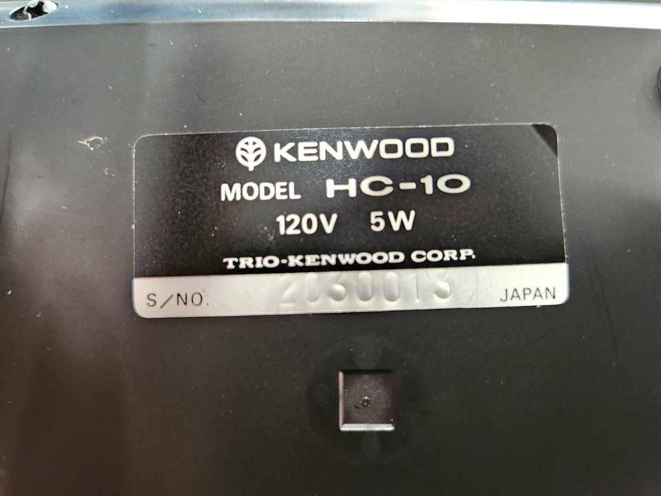 HC-10 Kenwood World Clock Original box matching serial numbers Rare ...