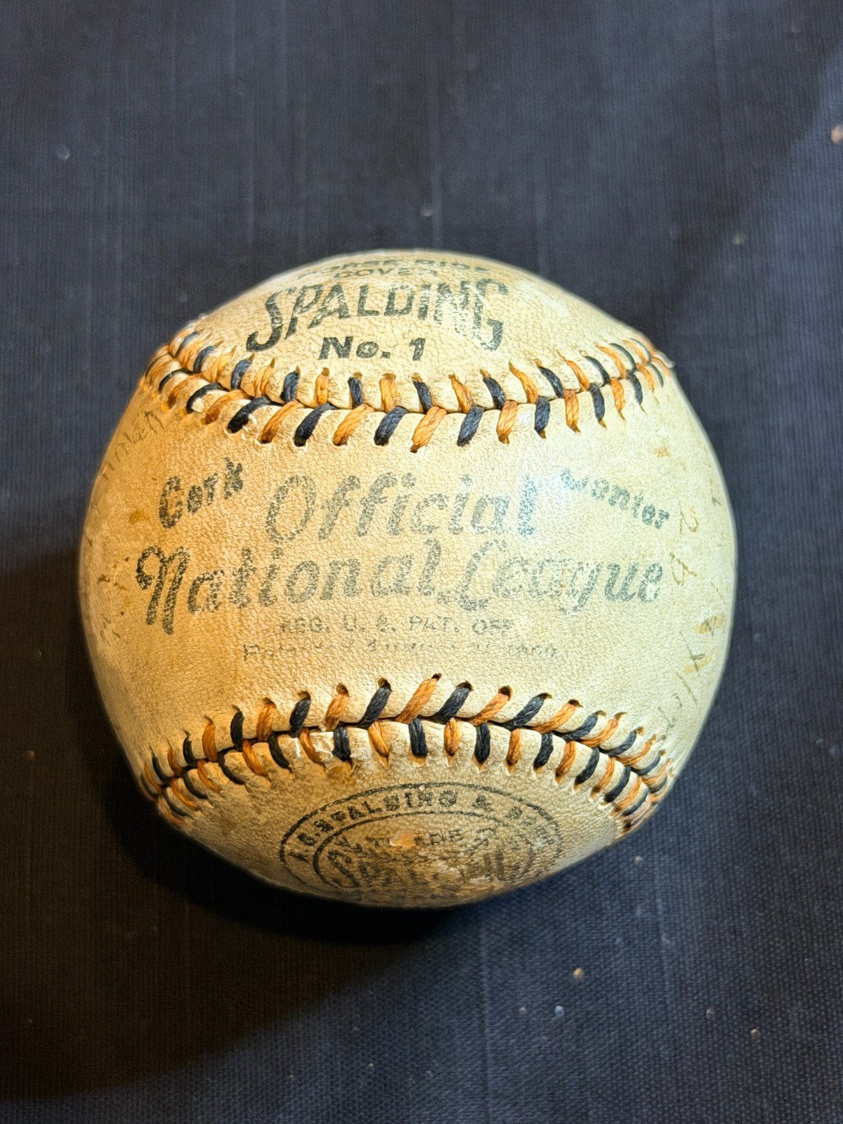 1916 Clyde Barnhart Official Spalding National League 1919-1924 ...