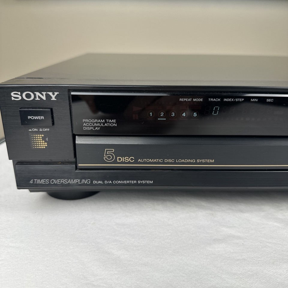 Sony CDP-C40 5 Disc CD Changer Player - Powers On, As-Is | eBay