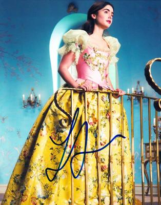 HOT SEXY LILY COLLINS SIGNED 8X10 PHOTO AUTHENTIC AUTOGRAPH MIRROR ...