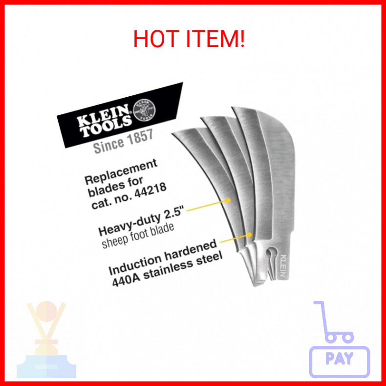 Klein Tools 44219 Replacement Hawkbill Blade for 44218 3-Pack | eBay