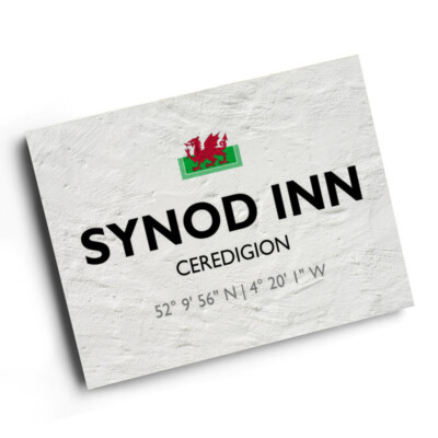 A3 PRINT - Synod Inn, Ceredigion, Wales - Lat/Long SN4054 | eBay UK