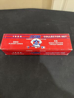 1988 Score Baseball Complete Set 660 Cards Tom Glavine Rookie RC Mint ...