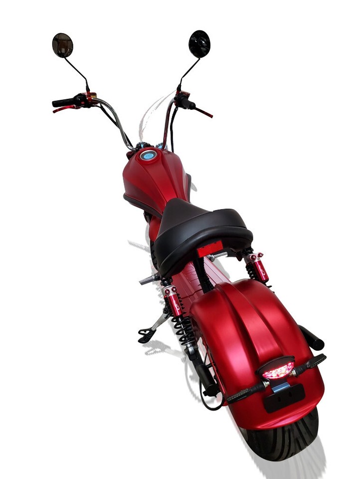 3000W Electric Harley Chopper Fat Tire Scooter EBike 30AH Metallic Grey ...